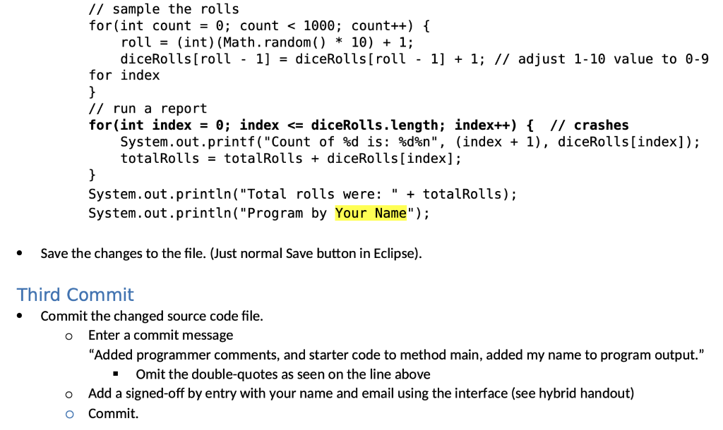 Solved CST8116 Assignment 03 (217) ( Using Git within | Chegg.com