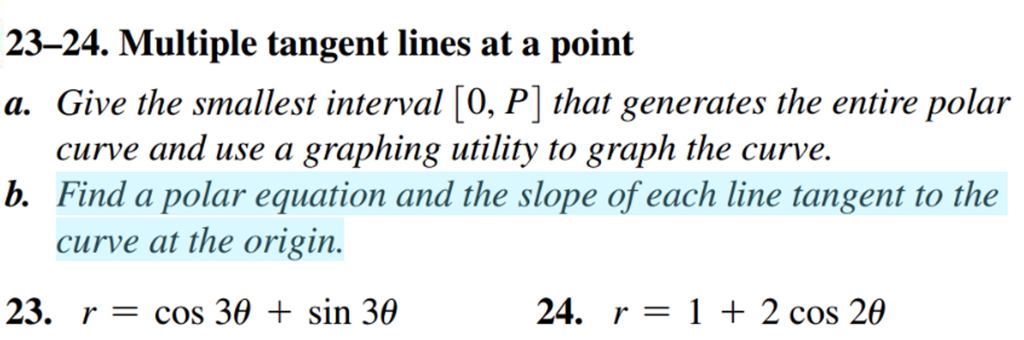 Solved Please Answer 23 ﻿Multiple tangent lines at a | Chegg.com