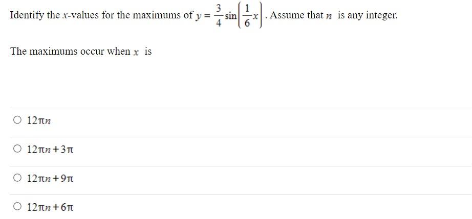 Solved Identify the x-values for the maximums of | Chegg.com