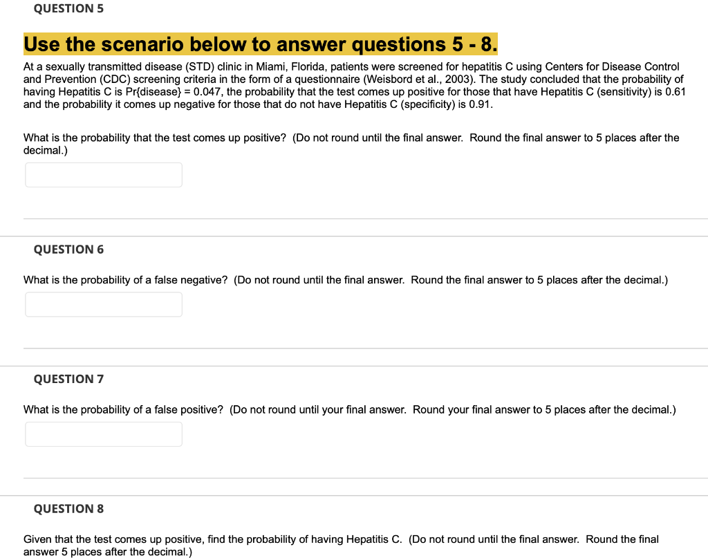 Solved At a sexually transmitted disease (STD) clinic in | Chegg.com