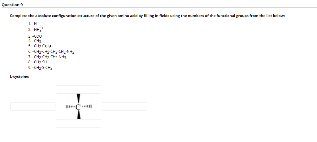 Solved Question 9 Complete the absolute configuration | Chegg.com