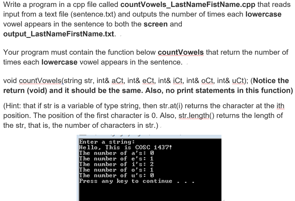Solved Write a program in a cpp file called | Chegg.com