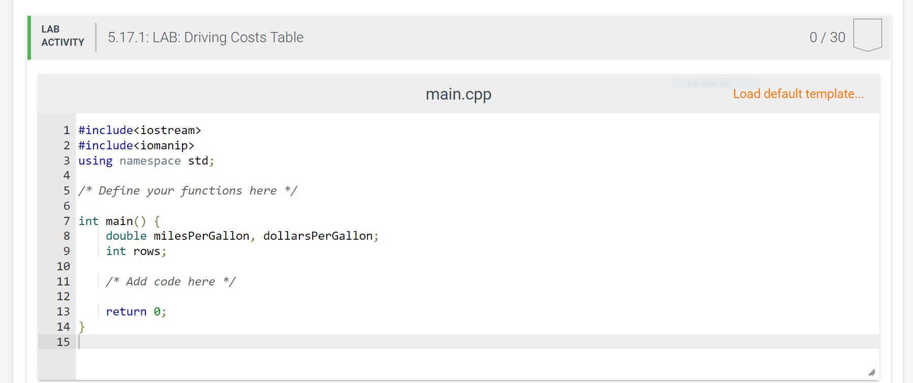 Solved IN C++ ........... Write a program that gets some | Chegg.com