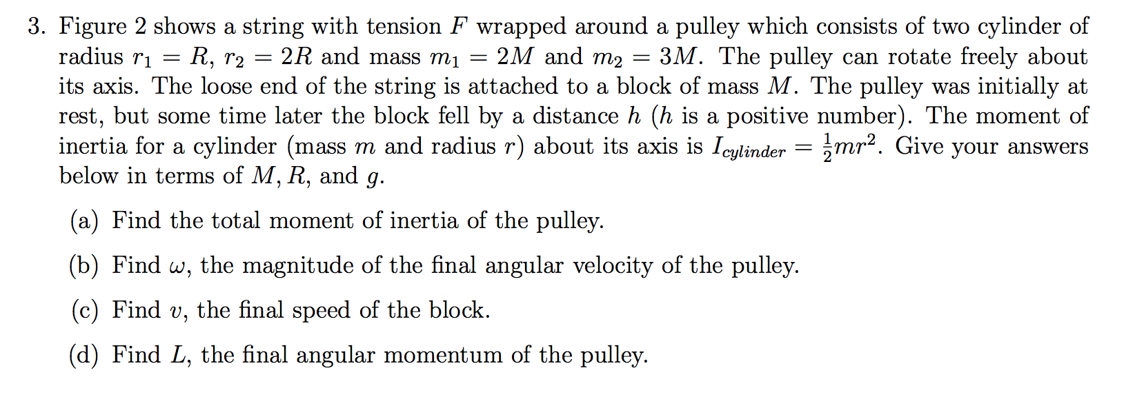 Solved = = = - 3. Figure 2 shows a string with tension F | Chegg.com