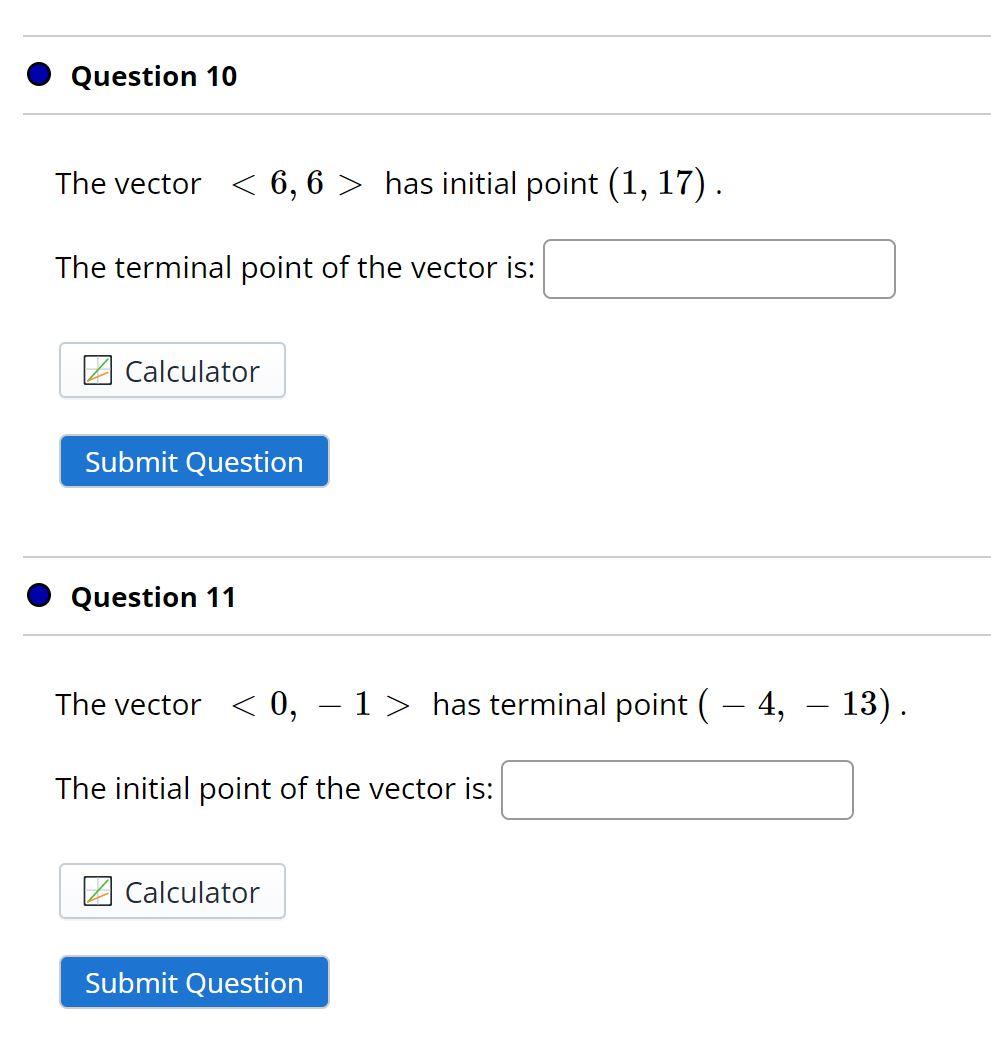 Solved The vector has initial point (1,17). The | Chegg.com
