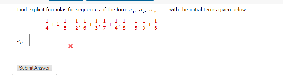 Solved Find explicit formulas for sequences of the form a, | Chegg.com