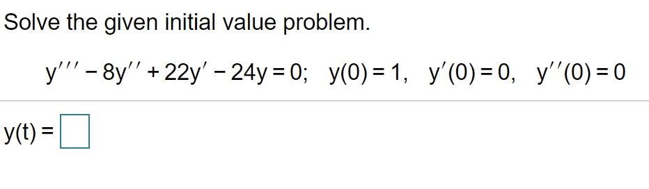 Solved Solve the given initial value problem. W'' – 4w' + 2w | Chegg.com
