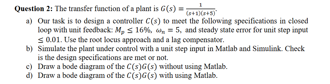 Solved matlab codes for b ﻿and d ﻿will be ﻿enough. Clear | Chegg.com
