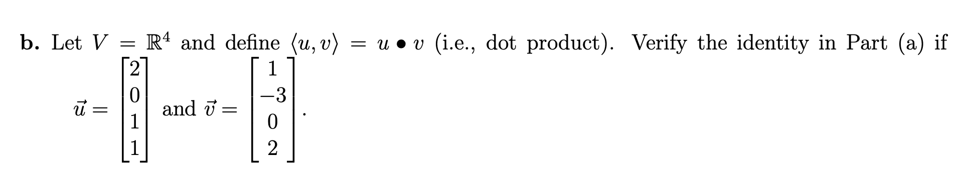 Solved ] 5. Let V be an inner product vector space. For any | Chegg.com