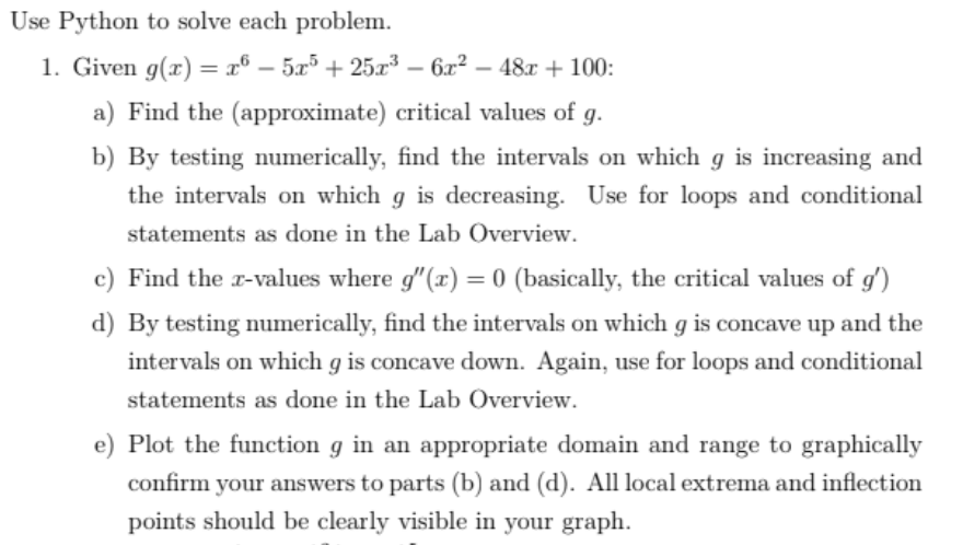 Would you help with this python code? I am mostly | Chegg.com