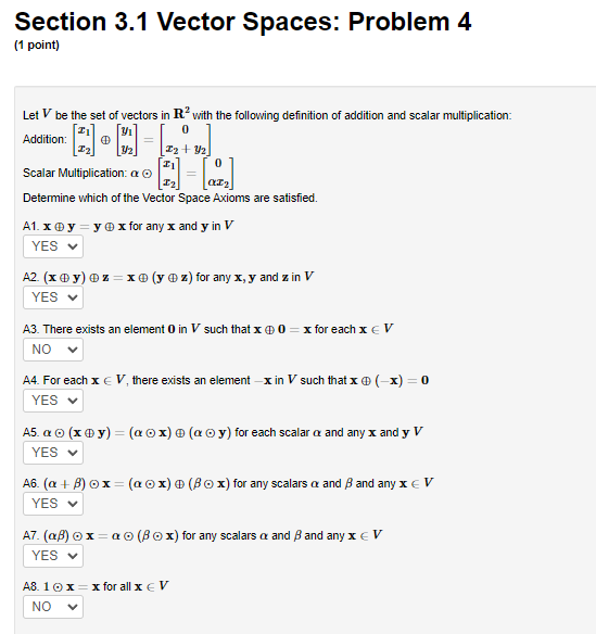 Solved Section 2.1 Determinant: Problem 11 (1 point) Given | Chegg.com