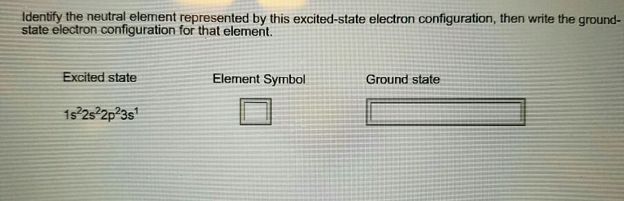 Solved identify the neutral element represented by this | Chegg.com