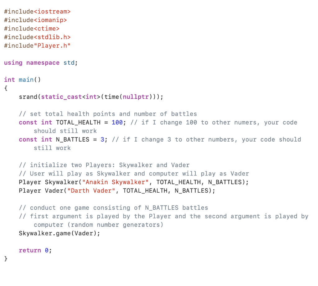 Solved Problem 1 (100pt): Design a game 'Battles with Enemy' | Chegg.com