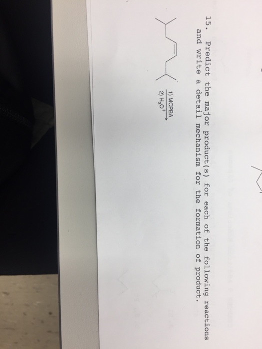 Solved Predict the major product(s) for each of the | Chegg.com