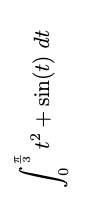 Solved ∫03πt2+sin(t)dt | Chegg.com