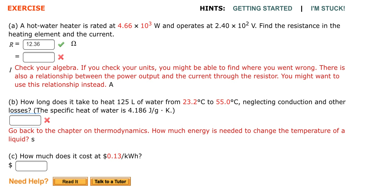 Solved EXERCISE HINTS: GETTING STARTED | I'M STUCK! (a) A | Chegg.com