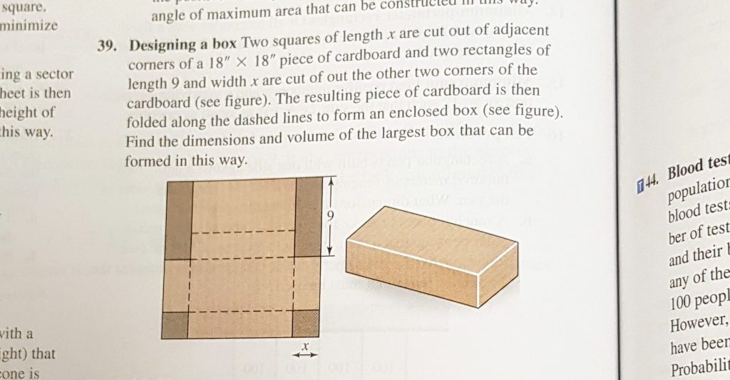 Solved square. minimize angle of maximum area that can be | Chegg.com