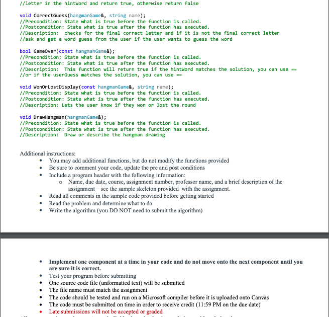 You will write a program that will play a hangman | Chegg.com