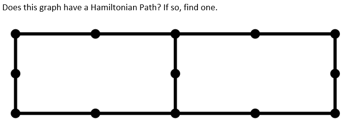 Solved Does this graph have a Hamiltonian Path? If so, find | Chegg.com