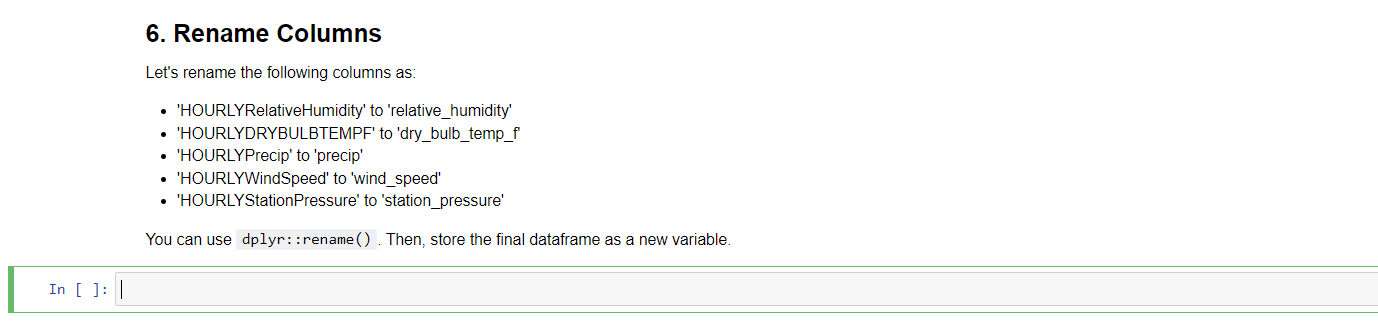 Solved In [ ]: In [ ]: In [ ]: 5. Convert Columns to | Chegg.com
