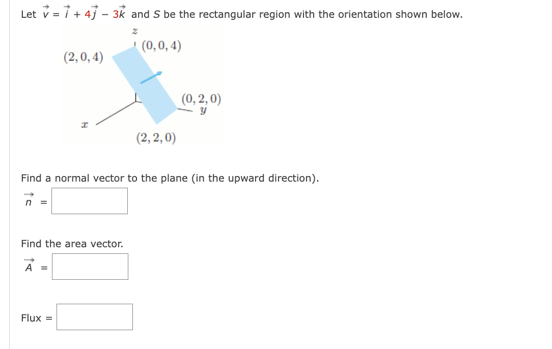 Solved Let v=i+4j−3k and S be the rectangular region with | Chegg.com