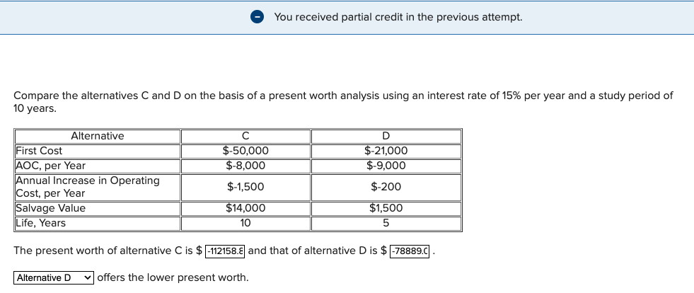Solved - You received partial credit in the previous | Chegg.com
