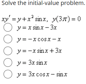 Solved Solve the initial-value problem. | Chegg.com