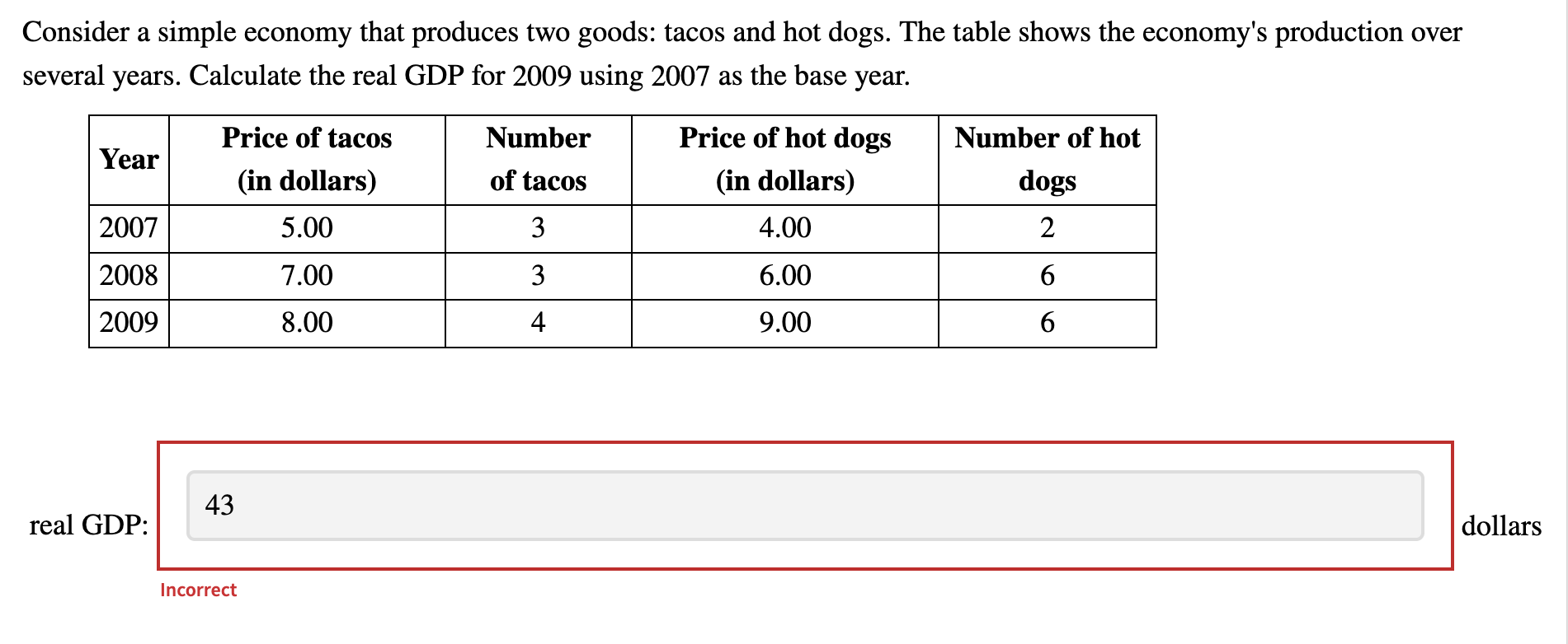 Solved Consider a simple economy that produces two goods: | Chegg.com