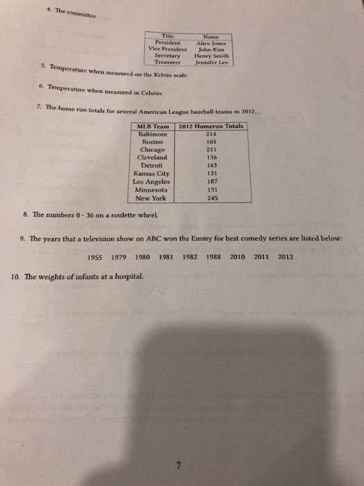 Solved Classifying Data by Level Nominal, | Chegg.com