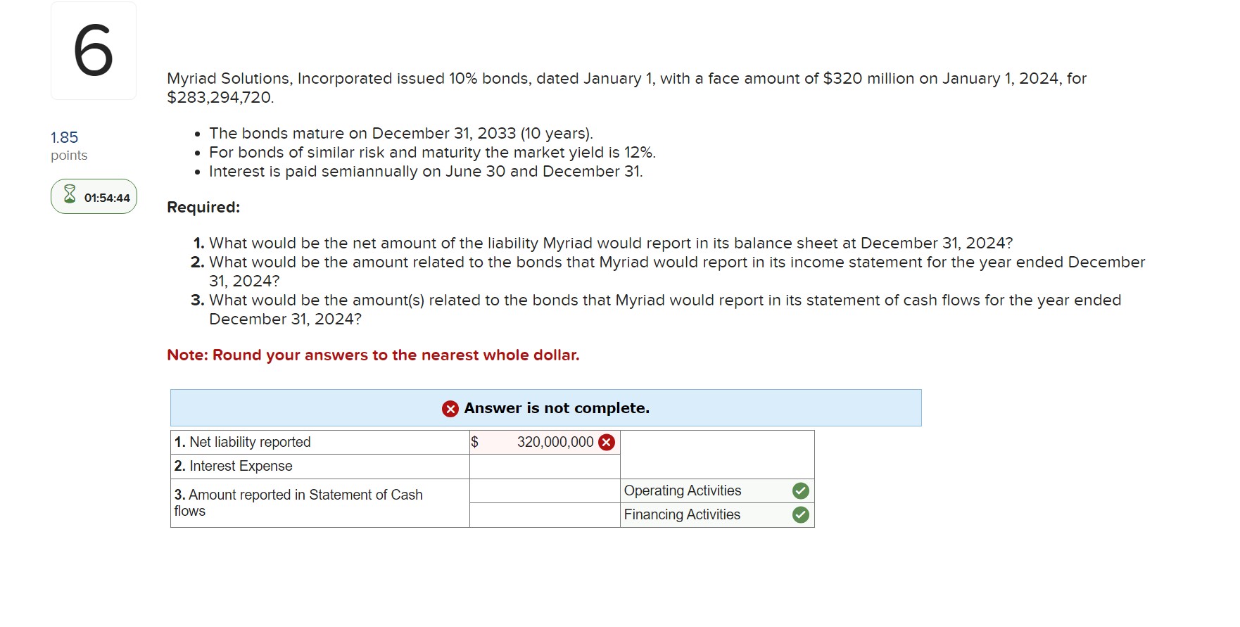 Solved Myriad Solutions, Incorporated issued 10% ﻿bonds, | Chegg.com