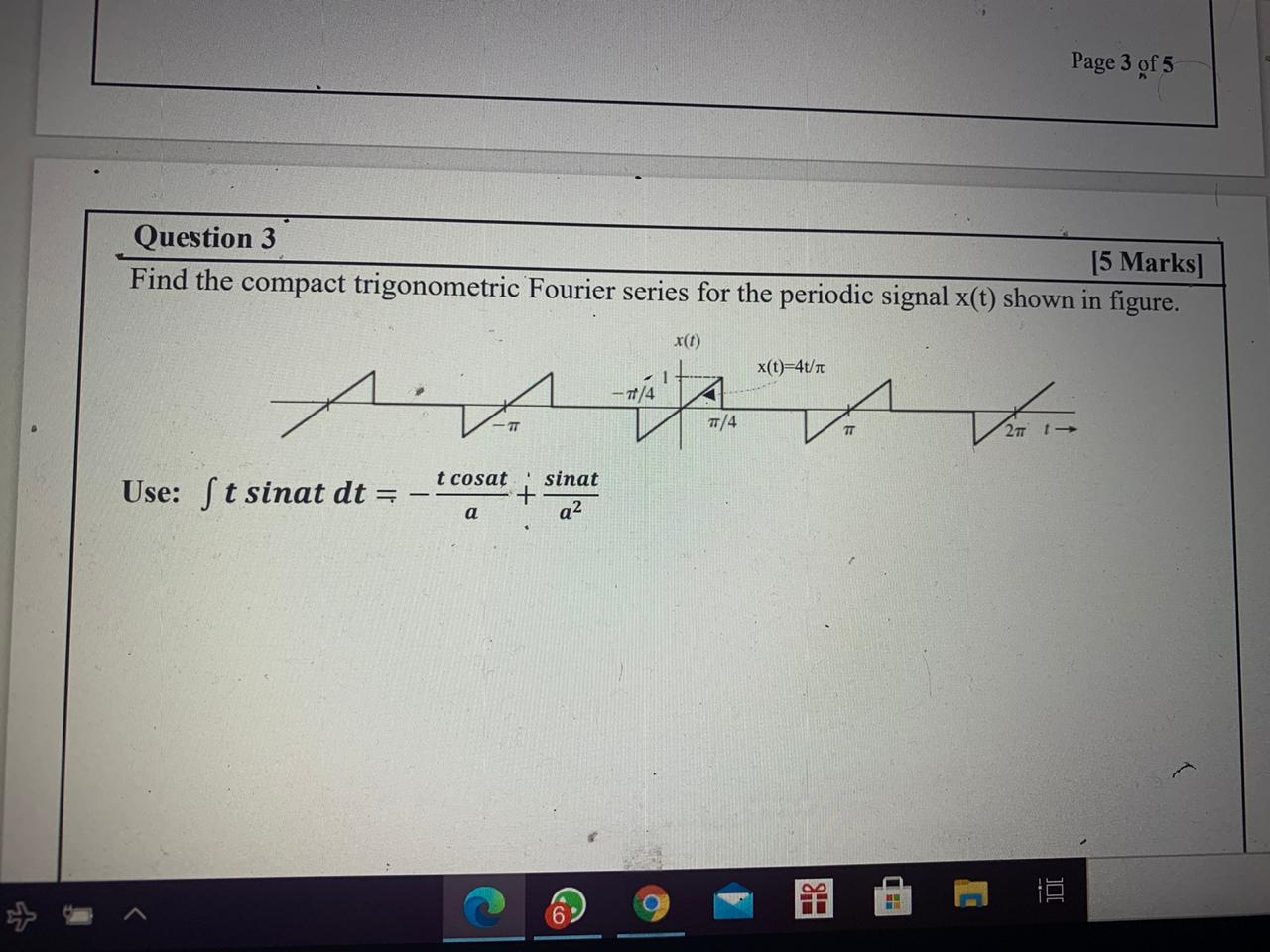 Solved Page 3 of 5 Question 3 15 Marks] Find the compact | Chegg.com