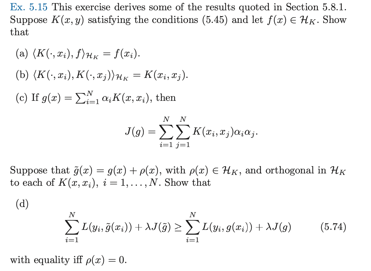 Ex 5 15 This Exercise Derives Some Of The Results