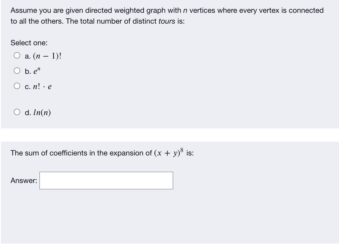 Solved Assume you are given directed weighted graph with n | Chegg.com
