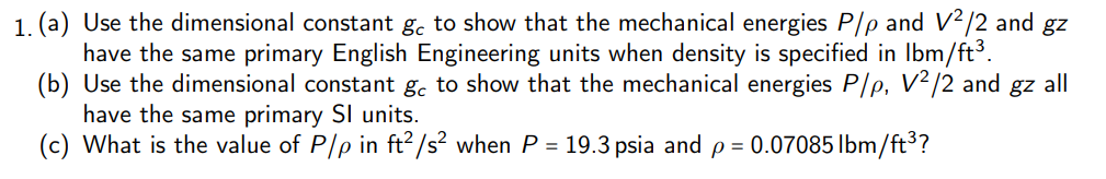 Solved 1. (a) Use the dimensional constant go to show that | Chegg.com
