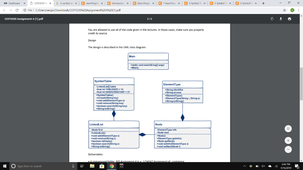 A symbol table is a data structure used by compilers | Chegg.com