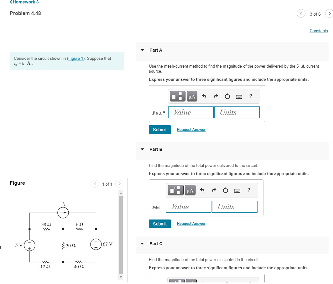 Solved Problem 4.48Consider the circuit shown in (Figure 1). | Chegg.com