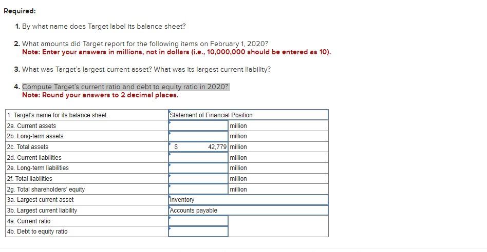 Required: 1. By what name does Target label its | Chegg.com