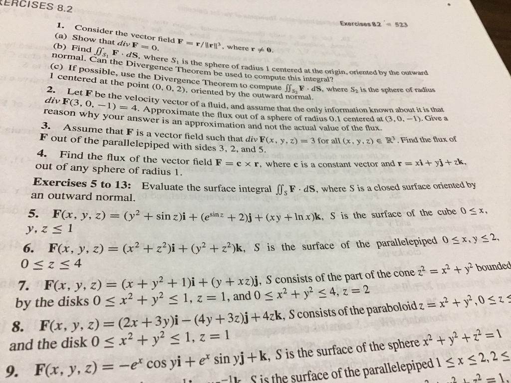 Solved ERCISES 8.2 Exercises 82 523 1. Consider the vector | Chegg.com