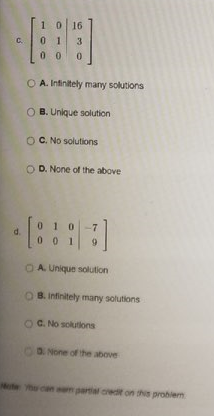 Solved Problem 10. (4 points) The reduced row.echelon forms | Chegg.com