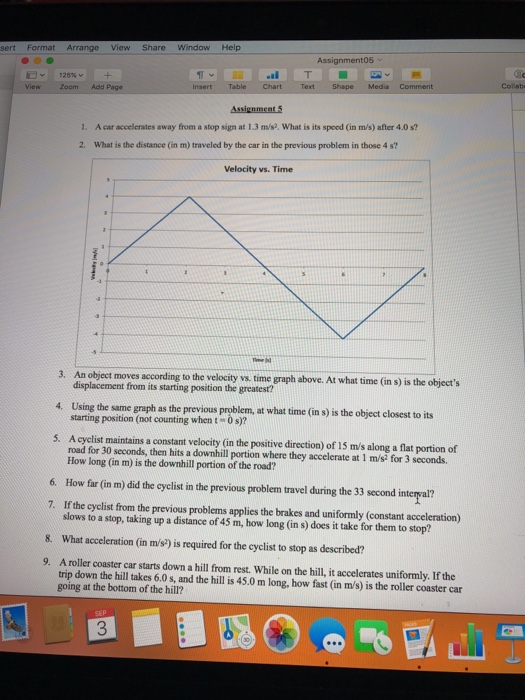 Solved sert Format Arrange View Share Window Help | Chegg.com