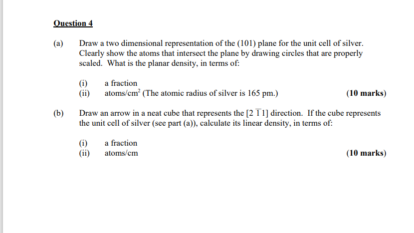 Solved (a) Draw a two dimensional representation of the | Chegg.com
