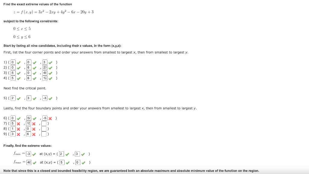 Solved Find the exact extreme values of the function | Chegg.com