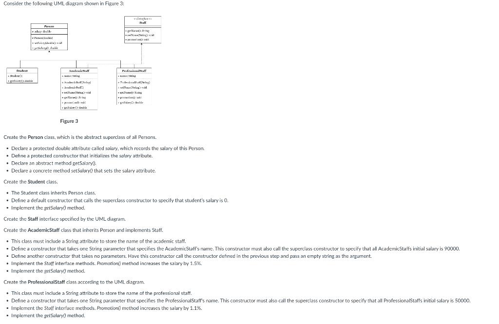 Solved Consider the following UML diagram shown in Figure 3: | Chegg.com