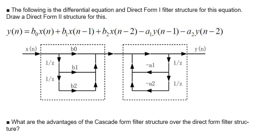 Solved The following is the differential equation and Direct | Chegg.com