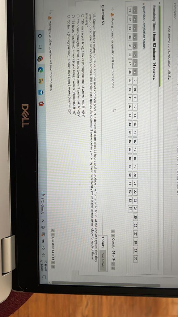 Solved Completion Your answers are saved automatically. | Chegg.com