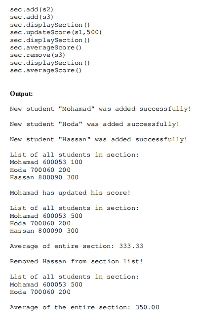 Solved Consider a simple school management system that | Chegg.com