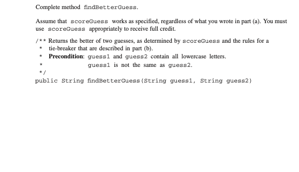 Solved 1. This question involves the WordMatch class, which | Chegg.com