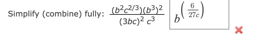 Solved Simplify (combine) fully: | Chegg.com
