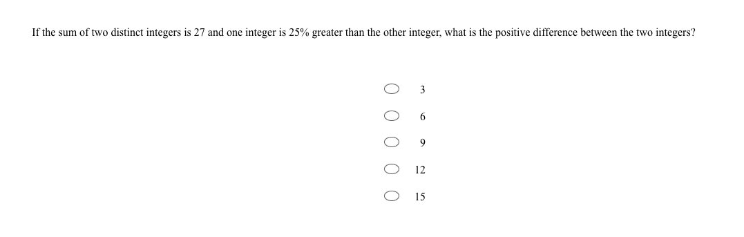 Solved If the sum of two distinct integers is 27 and one | Chegg.com