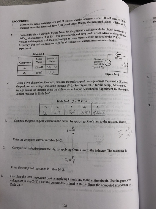 Solved 24 Series RL CircuitsCna Name READING Text, Sections | Chegg.com
